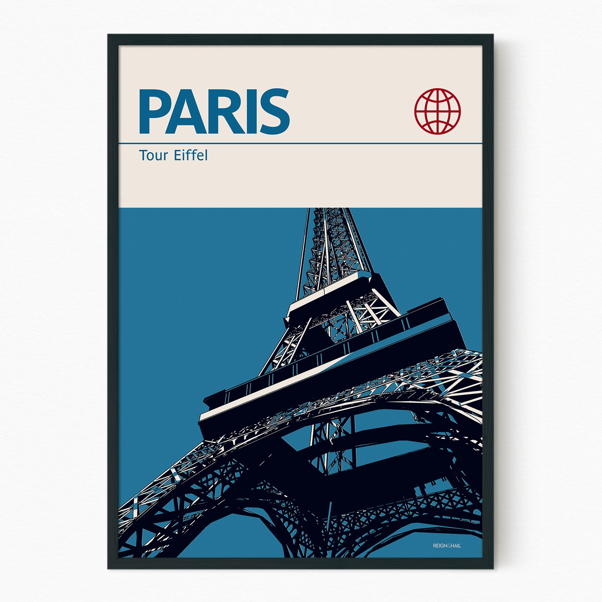 Paris - Graphic Travel Poster – reignandhail